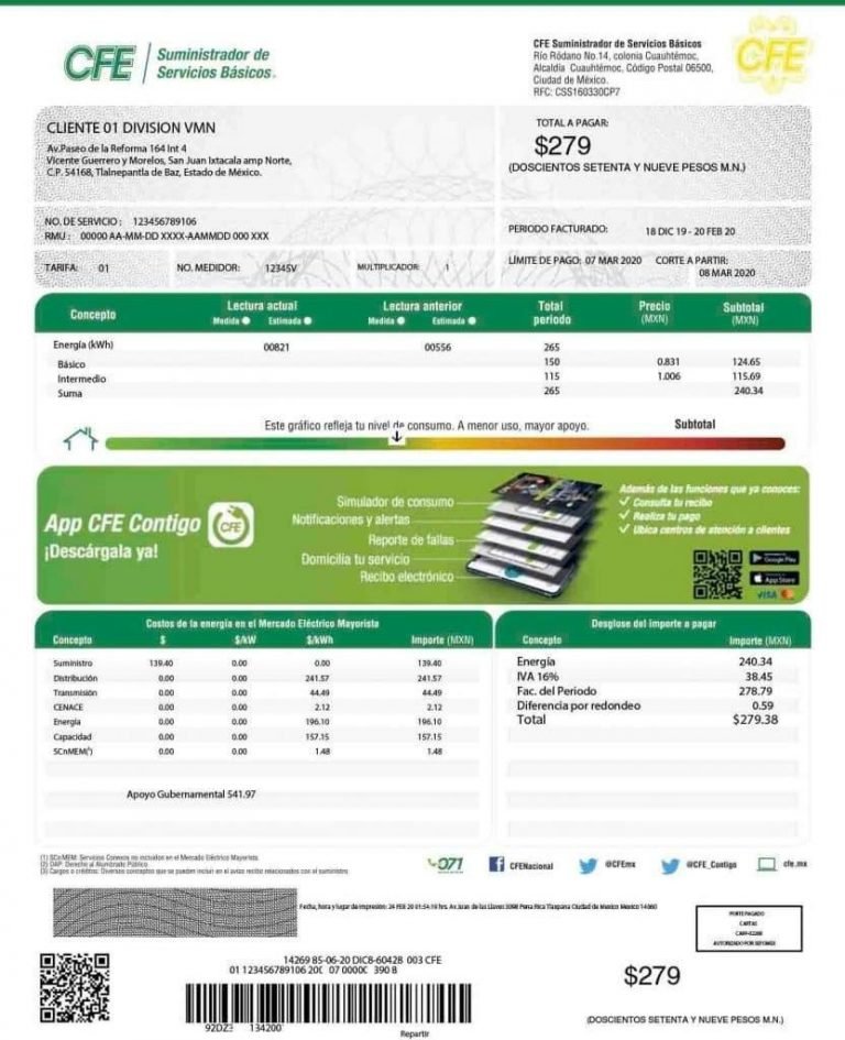 CFE CONSULTA EN LÍNEA